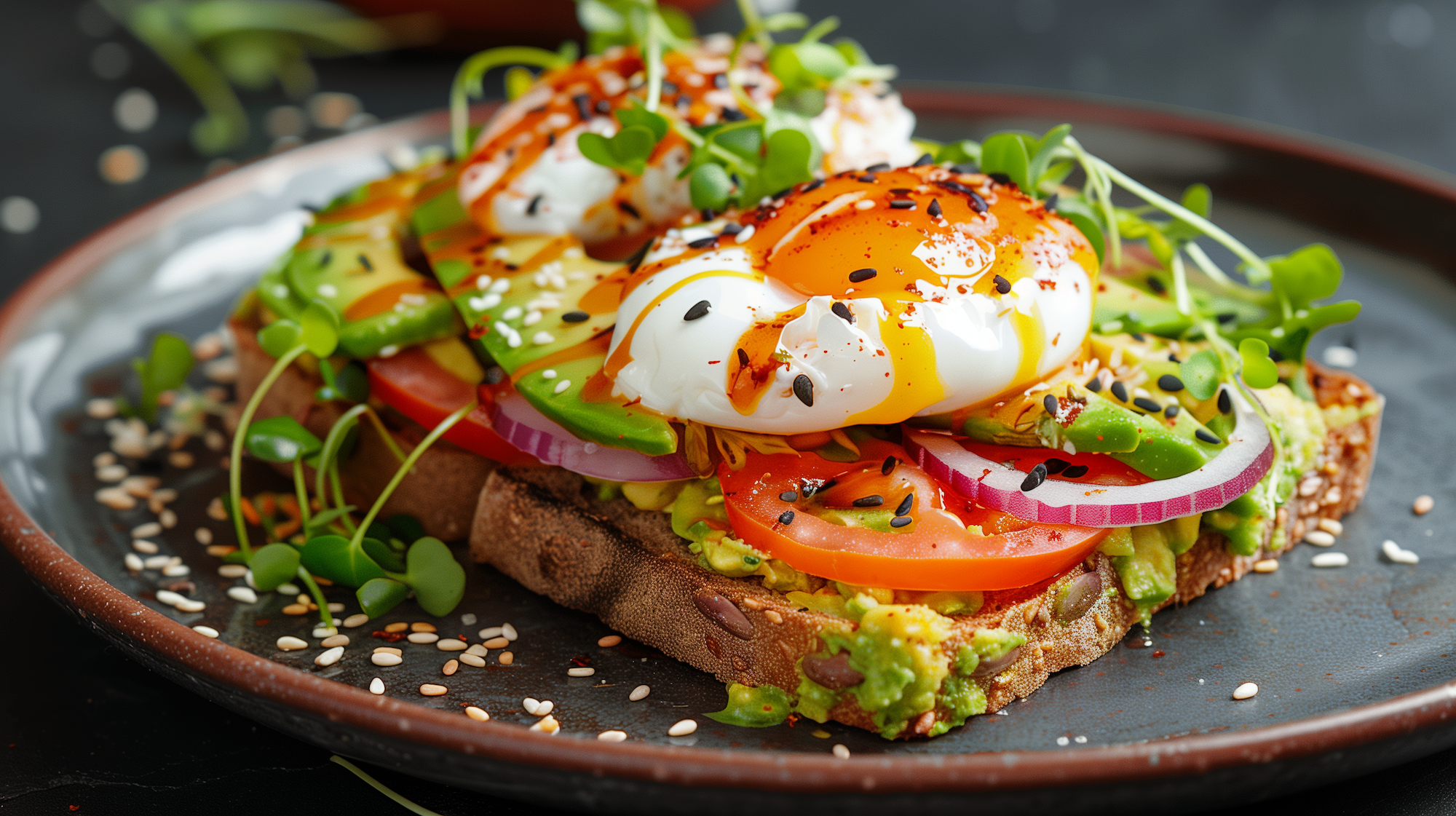 Loaded Sesame Ginger Avocado Toast – Taste Flavor Co.