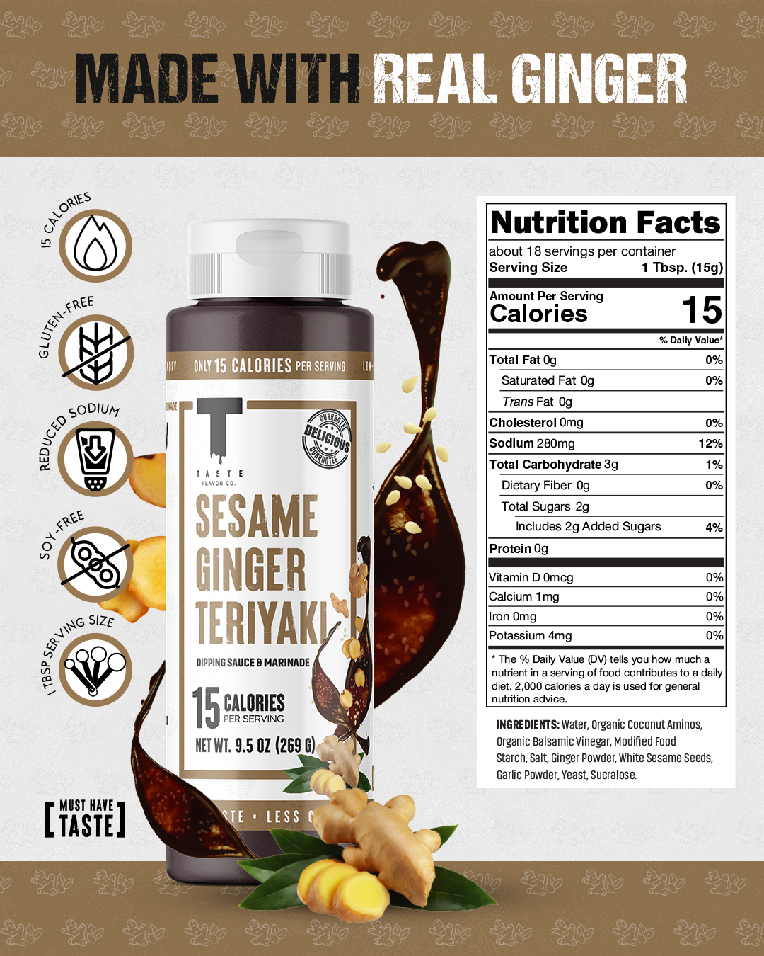 Sesame Ginger Teriyaki – Taste Flavor Co.